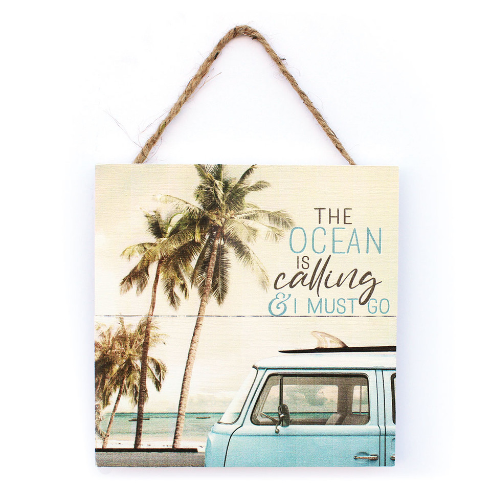 The Ocean is Calling and I Must Go Rope Sign - Made in the USA for ...