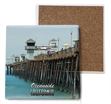 Oceanside Pier in Daytime Absorbent Beverage Coaster - California ...