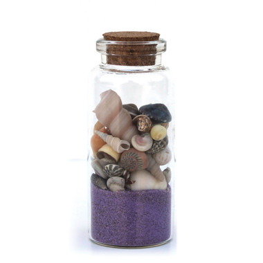 Lavender Sand & Seashells Beach Bottles - Party Favors - Coastal ...