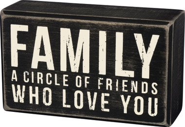 Family Circle of Friends - Family Wood Box Sign - Primitives by Kathy ...