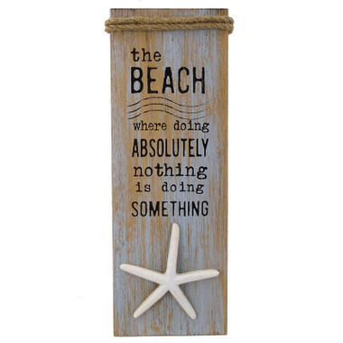 Beach Doing Nothing Sign - Coastal Wall Decor - California Seashell Company