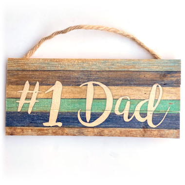 #1 Dad - Made in the USA by P Graham Dunn - California Seashell Co