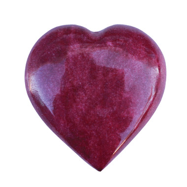Red Hand-carved Stone Heart - Onyx Hearts - California Seashell Co