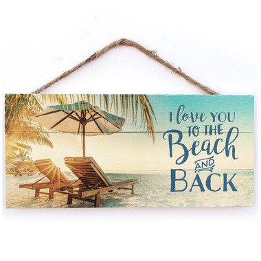 Love You to the Beach and Back Rope Sign- Made in the USA - California ...