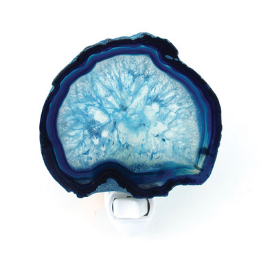Blue Agate Slice Night Light - Nautical Bathroom Decor - California ...