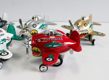 Sky Shark Die Cast Plane - 1 Dozen - California Seashell Company Retail