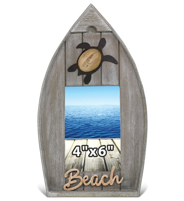 Sea Turtle Boat Picture Frame - Nautical Photo Frame - Coastal Home ...