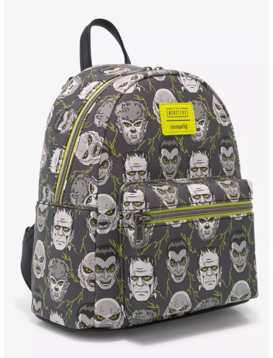 Loungefly Universal Monsters Faces Mini Backpack