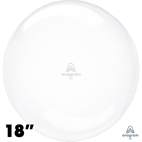 18 Inch Crystal Clearz Clear Balloon Anagram 1ct