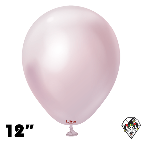 12 Inch Round Mirror Gold Balloons Kalisan 50ct