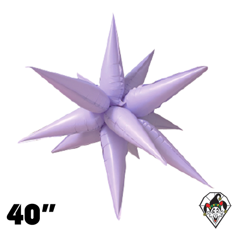 40 Inch Starburst Pastel Pink Foil Balloon 1ct (12 Spikes)