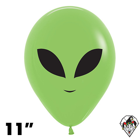 11 Inch Round Alien Key Lime Sempertex 50ct