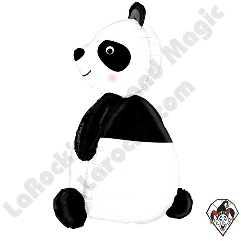 48 Inch Super Dimensional Valentine Panda Foil Balloon Betallic 1ct