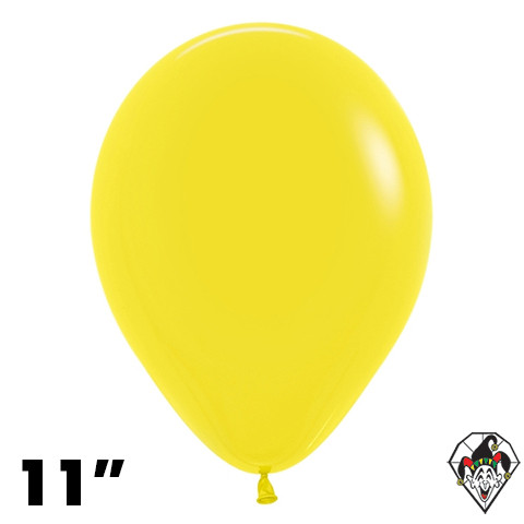 11 Inch Round Fashion Yellow Sempertex 100ct