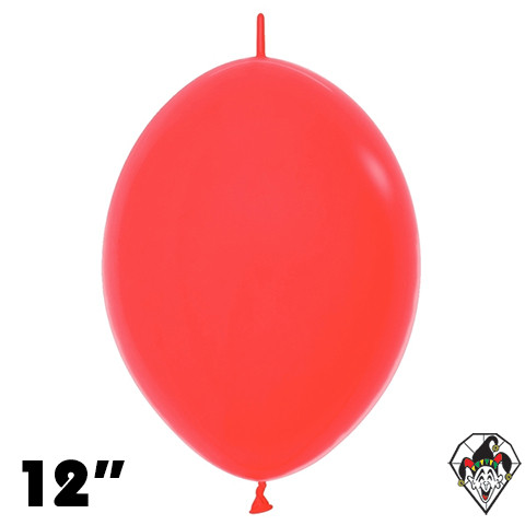 Sempertex 12 Inch Fashion Red Link O Loon 50ct