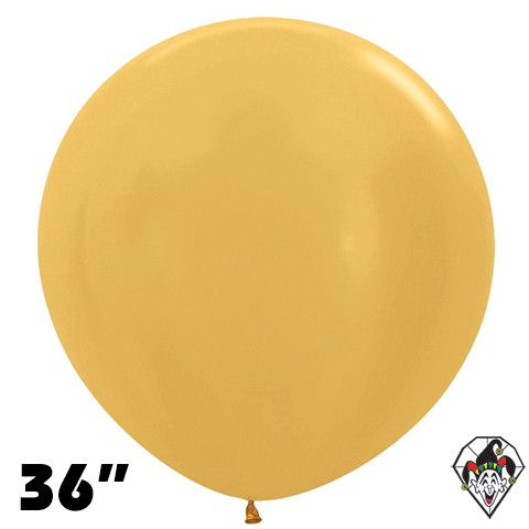 36 Inch Round Metallic Gold Sempertex 10ct