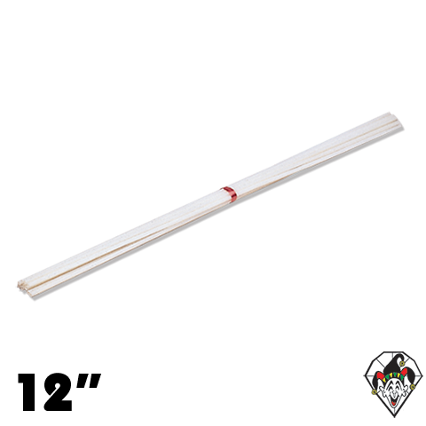 Balloon Sticks 12 inch White 100ct