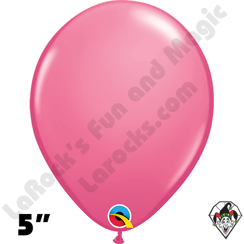 Qualatex 5 Inch Round Fashion Rose Balloons 100ct