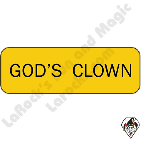 Stickers & Stuff Pins & Buttons God's Clown Pin