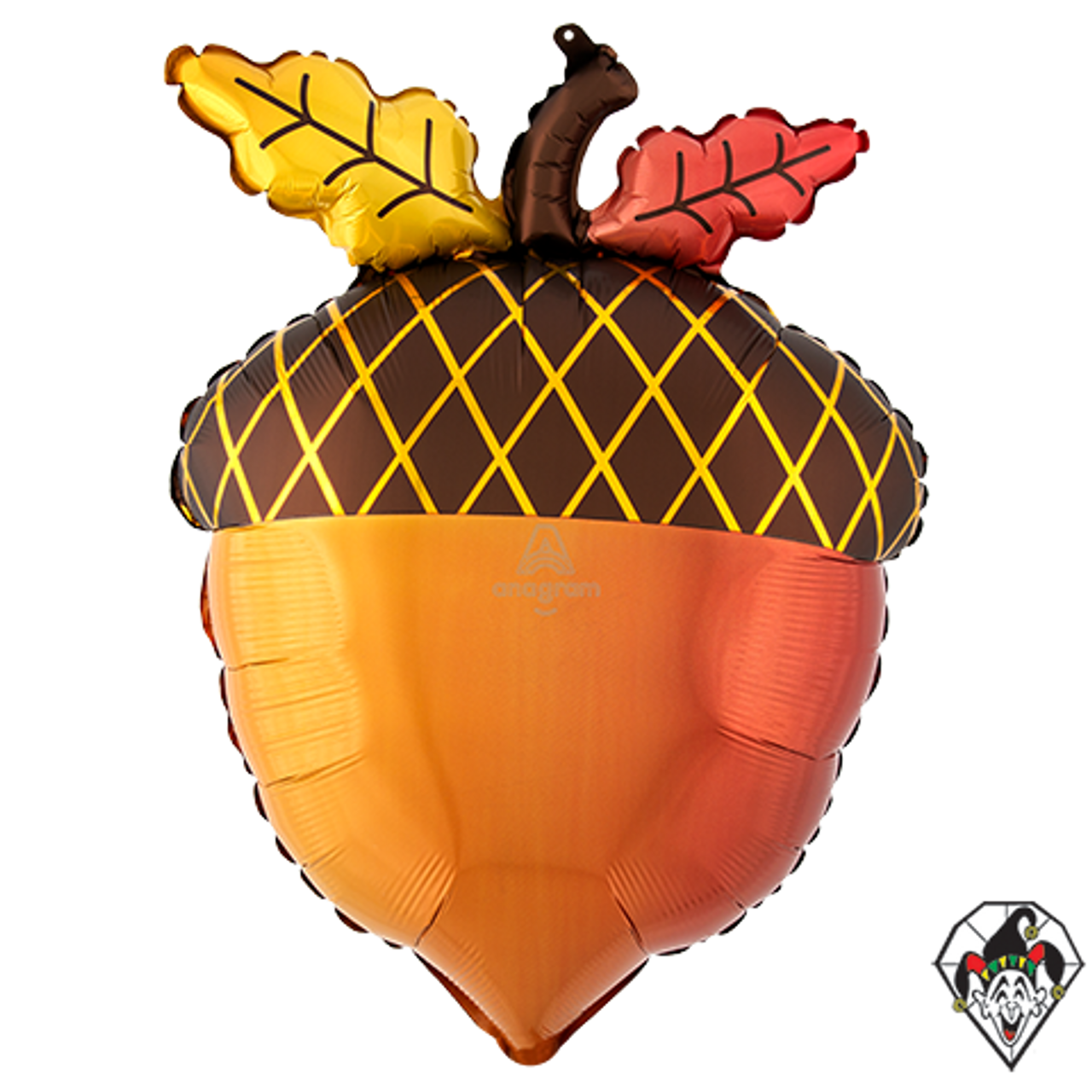 18 Inch Shape Satin Infused Fall Acorn Foil Balloon Anagram 1ct