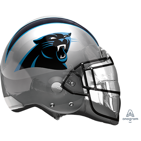 21 Inch Shape Carolina Panthers Helmet Foil Balloon Anagram 1ct