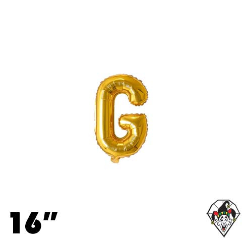 16 Inch Letter G Gold Foil Balloon 1ct