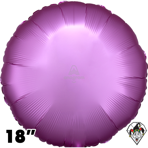 18 Inch Circle Satin Flamingo Balloon Anagram 1ct