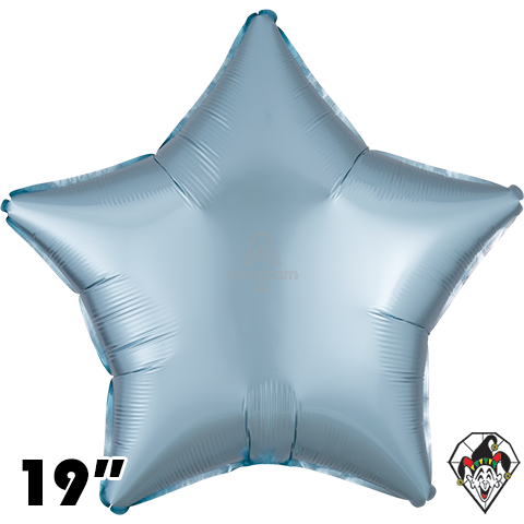 19 Inch Star Satin Pastel Blue Balloon Anagram 1ct