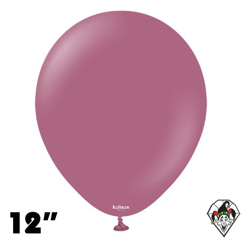 12 Inch Round Retro Wild Berry Balloons Kalisan 100ct