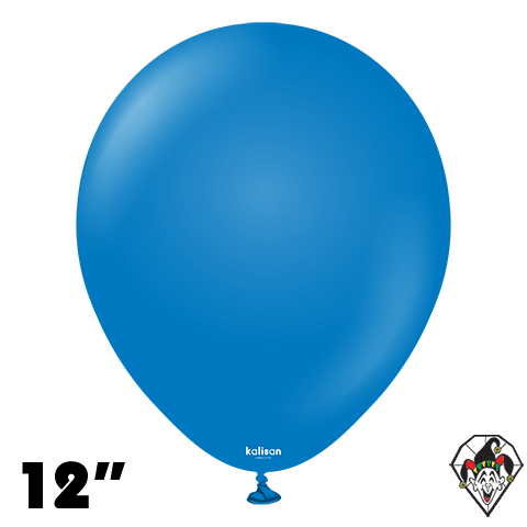12 Inch Round Standard Blue Balloons Kalisan 100ct