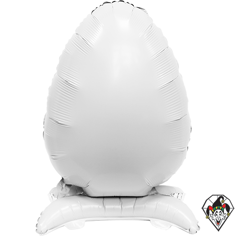 30 Inch Standup White Egg Foil Balloon 1ct