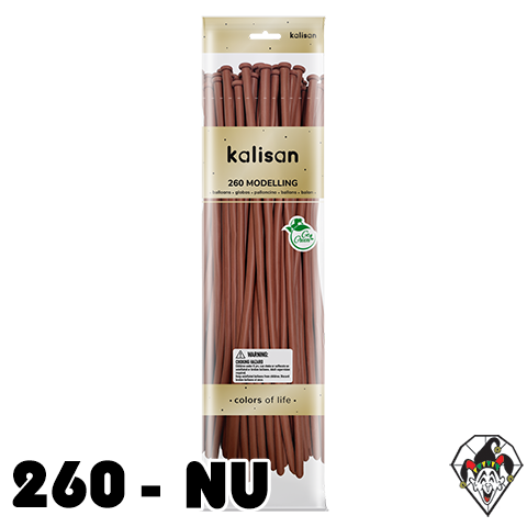 260K Nozzle Up Standard Clay Pink Balloons Kalisan 50ct