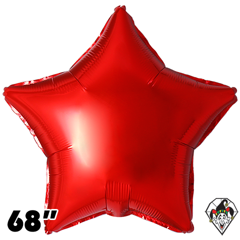 68 Inch Star Red Foil Balloon 1ct