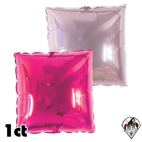 24 Inch Square Light Pink/Pink 2-Sided Foil Balloon 1ct