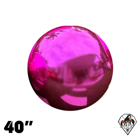 Big Shiny Mirror Ball 40 Inch Pink 1ct