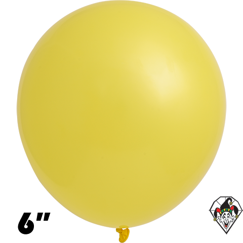 6 Inch Round Standard Yellow Balloon Elitex 50ct