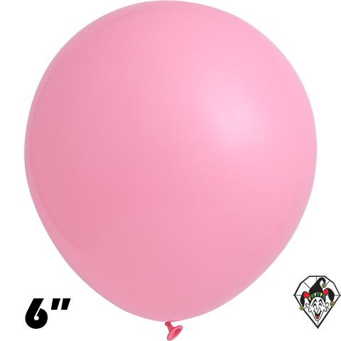 6 Inch Round Standard Pink Balloon Elitex 50ct