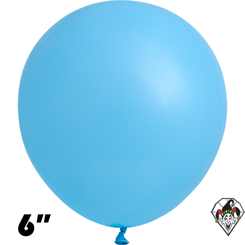 6 Inch Round Standard Light Blue Balloon Elitex 50ct
