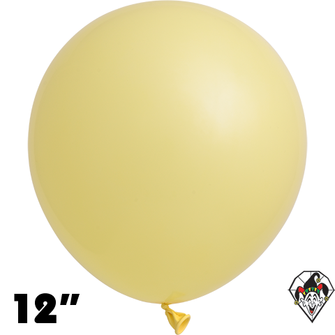 12 Inch Round Pastel Ivory Balloon Elitex 50ct