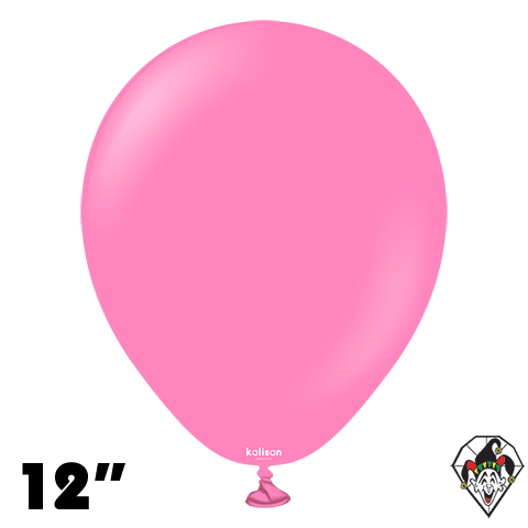 12 Inch Round Standard Queen Pink Balloons Kalisan 100ct