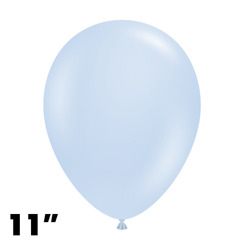 Tuftex 11 Inch Round Deluxe Monet Blue Balloons 100ct