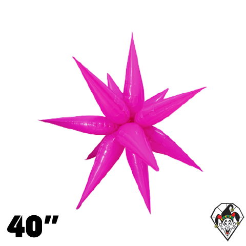 40 Inch Starburst Pastel Pink Foil Balloon 1ct (12 Spikes)