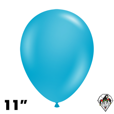 Tuftex 11 Inch Round Deluxe Turquoise Balloons 100ct