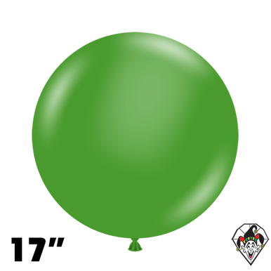 TUFTEX 17 Inch Round Standard Green Balloons 50ct
