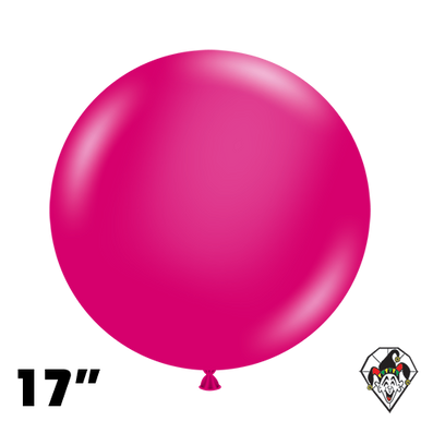 TUFTEX 17 Inch Round Crystal Magenta Balloons 50ct