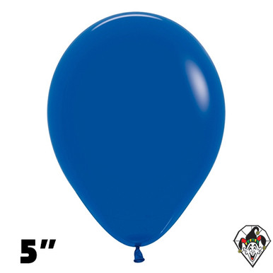 5 Inch Round Fashion Royal Blue Sempertex 100ct