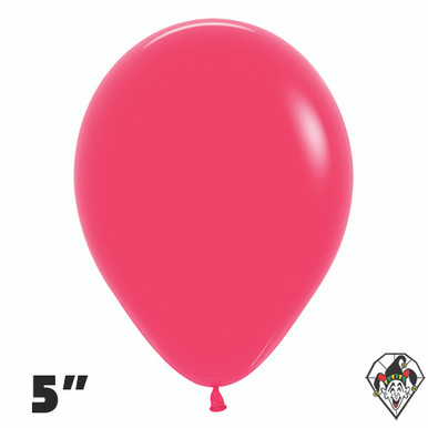 5 Inch Round Deluxe Raspberry Sempertex 100ct