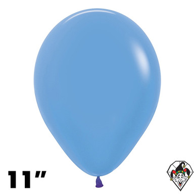 11 Inch Round Neon Blue Sempertex 100ct