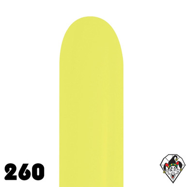 Sempertex 260B Neon Yellow Balloons