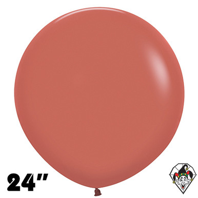 24 Inch Round Deluxe Terracotta Balloon Sempertex 10ct